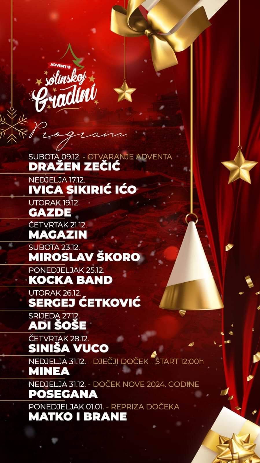 Koncertom Dražena Zečića, započinje “Advent u solinskoj Gradini” – Grad ...