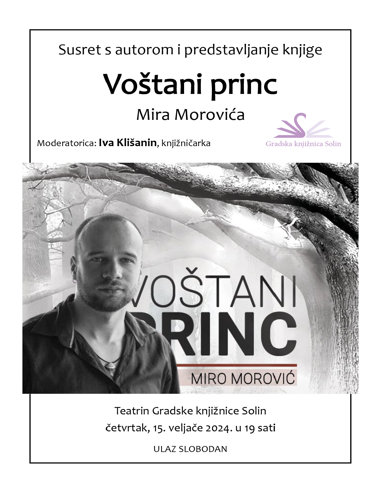 Susret s autorom: Miro Morović – Grad Solin